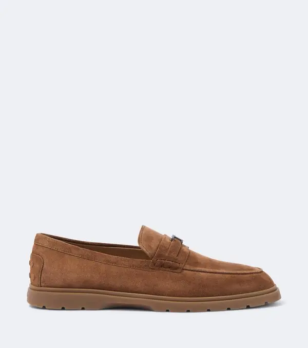 TOD'S Suede Penny Loafers