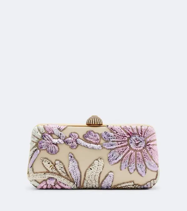 Valentino Garavani Carry Secrets Sequined Satin Clutch