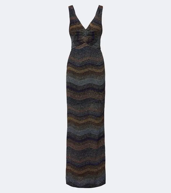 Missoni Wave Lame Gown - Multicoloured
