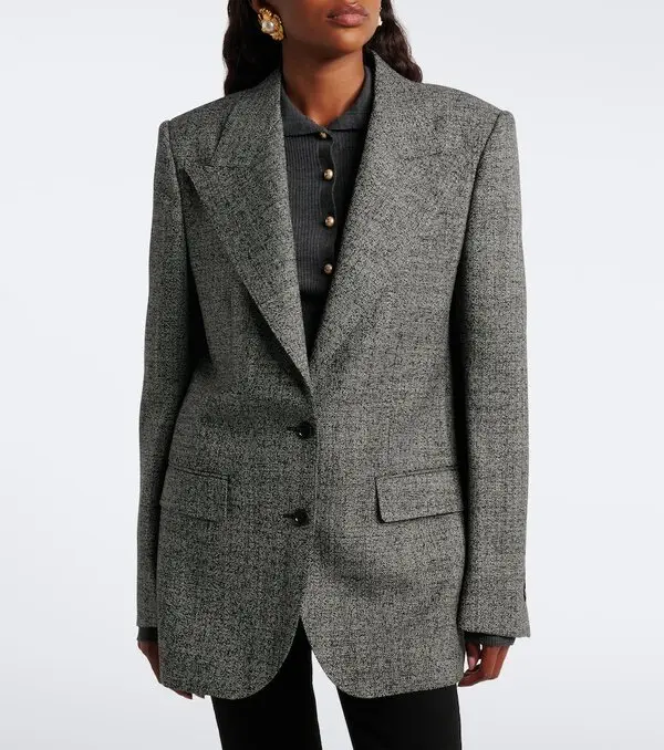 Dolce & Gabbana Virgin Wool Tweed Blazer