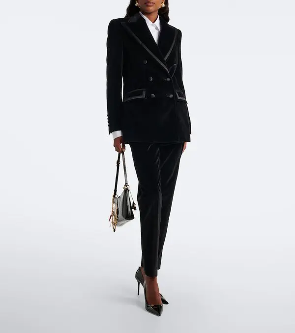 Dolce & Gabbana Cotton And Silk-blend Velvet Blazer