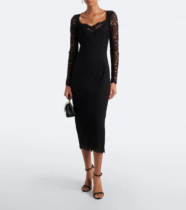 Dolce & Gabbana Lace Midi Dress