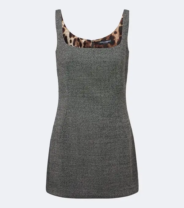 Dolce & Gabbana Wool Tweed Minidress
