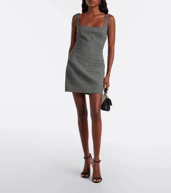 Dolce & Gabbana Wool Tweed Minidress