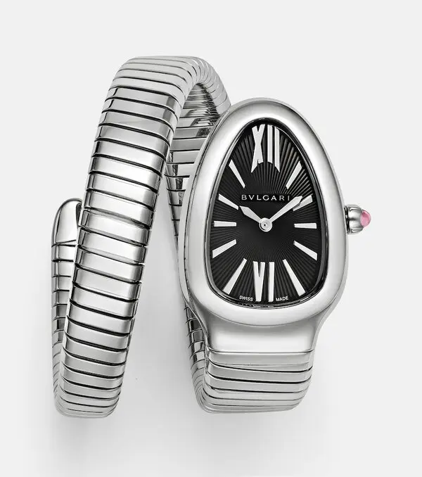 BVLGARI Serpenti Tubogas 35mm Stainless Steel Watch - Silver