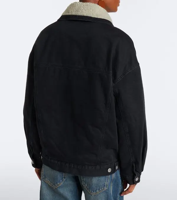 Isabel Marant Étoile Pimia Fleece-trimmed Denim Jacket