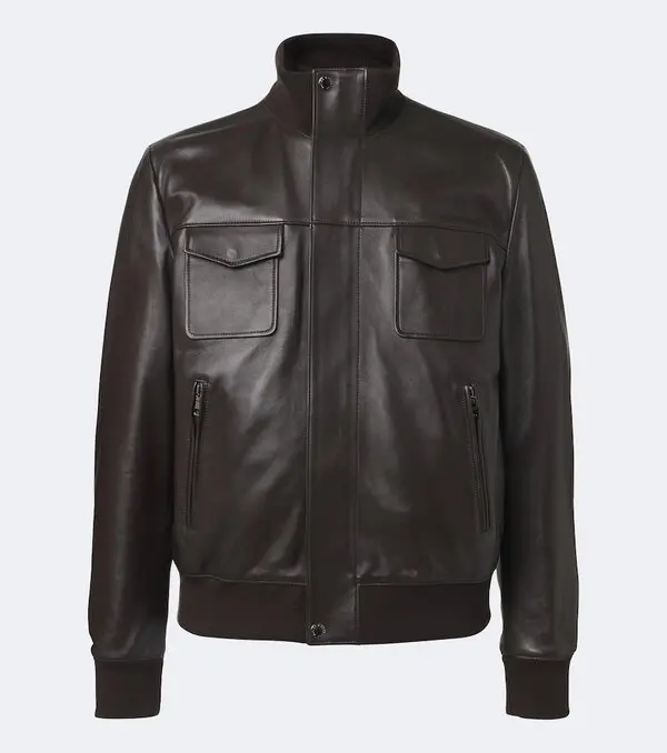 Dolce & Gabbana Leather Blouson Jacket