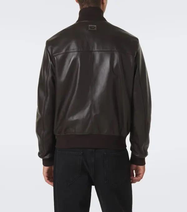 Dolce & Gabbana Leather Blouson Jacket