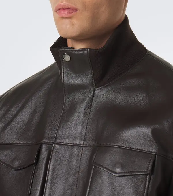 Dolce & Gabbana Leather Blouson Jacket