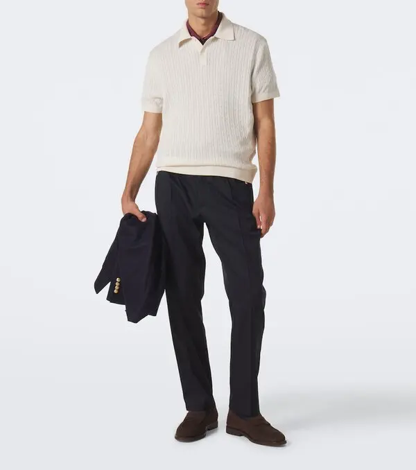Dolce & Gabbana Wool-blend Gabardine Tapered Pants
