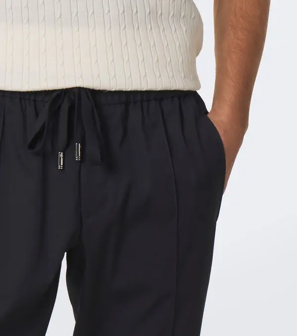 Dolce & Gabbana Wool-blend Gabardine Tapered Pants