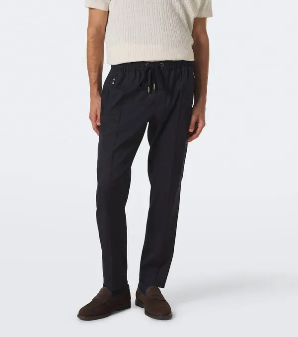 Dolce & Gabbana Wool-blend Gabardine Tapered Pants