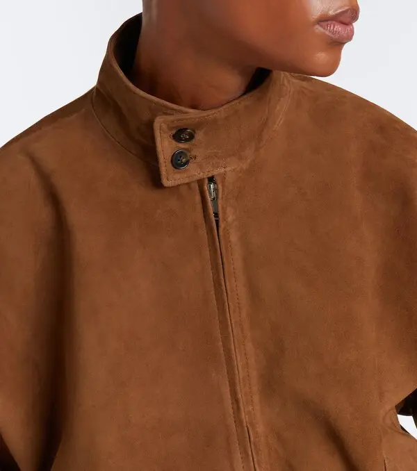 AGOLDE Blair Suede Blouson Jacket