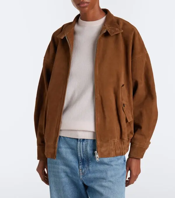 AGOLDE Blair Suede Blouson Jacket