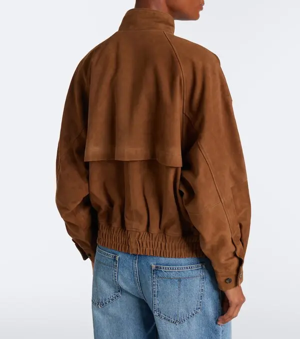 AGOLDE Blair Suede Blouson Jacket