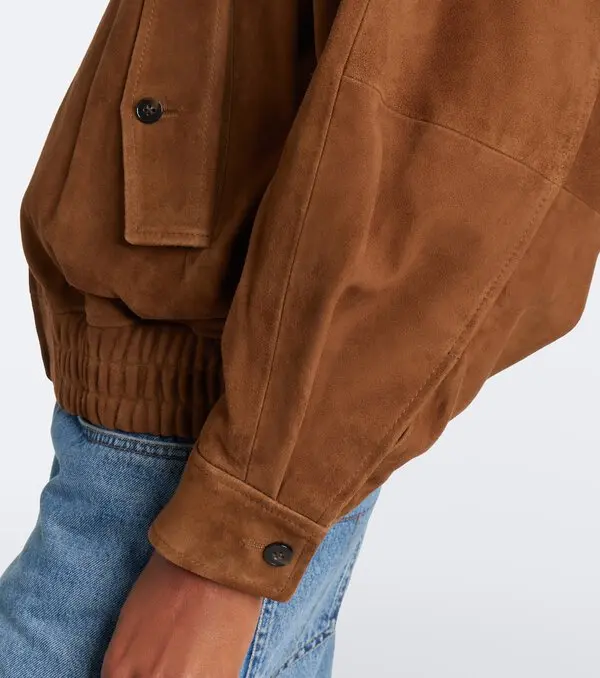 AGOLDE Blair Suede Blouson Jacket