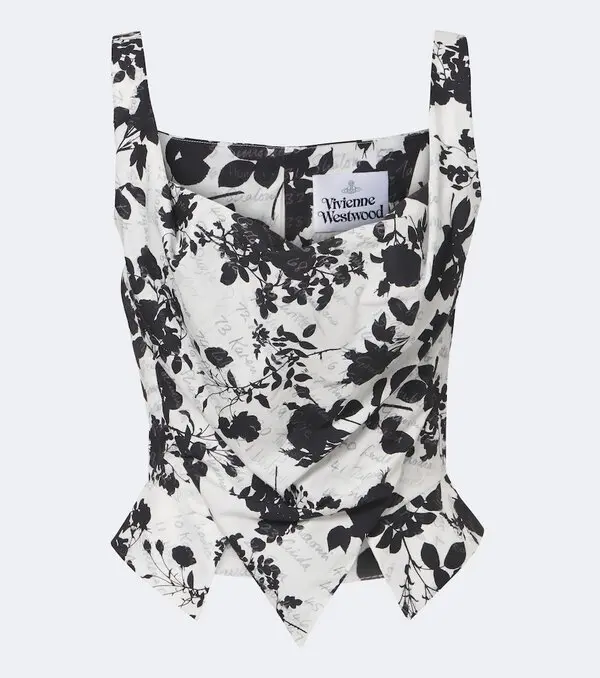 VIVIENNE WESTWOOD Sunday Floral Bustier Top - Multicoloured