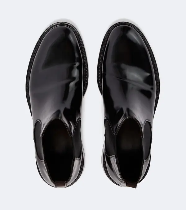 THE ROW Gable Leather Chelsea Boots
