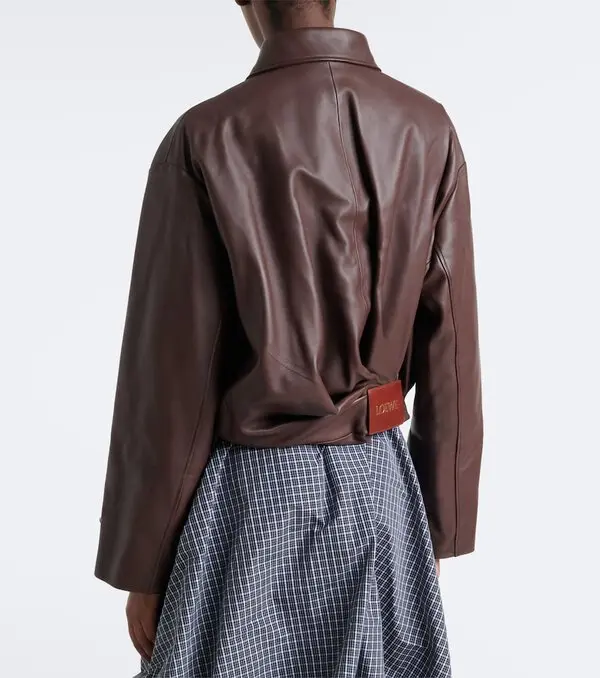 Loewe Draped Leather Jacket