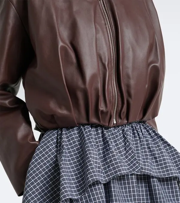 Loewe Draped Leather Jacket
