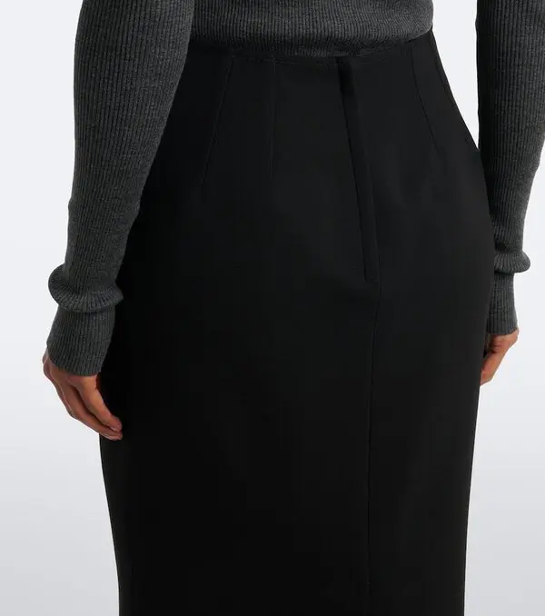 Dolce & Gabbana Virgin Wool Pencil Skirt