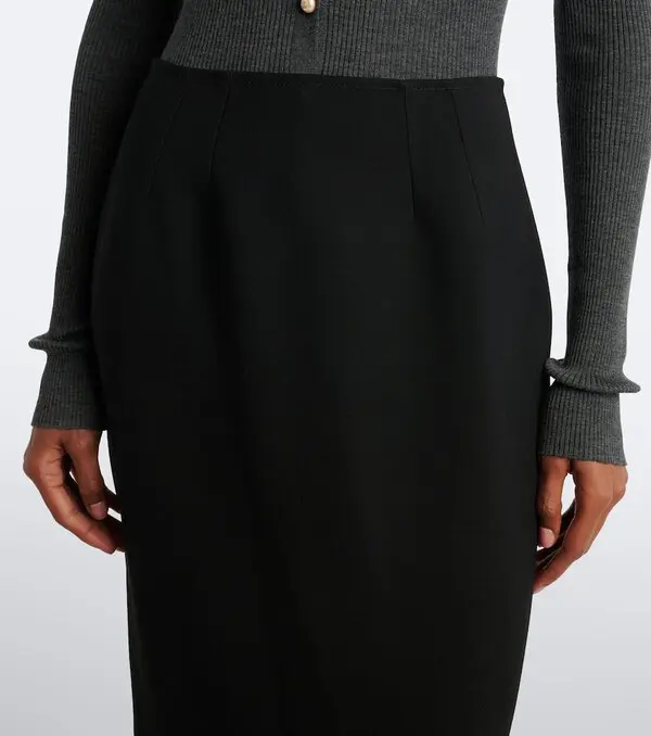 Dolce & Gabbana Virgin Wool Pencil Skirt