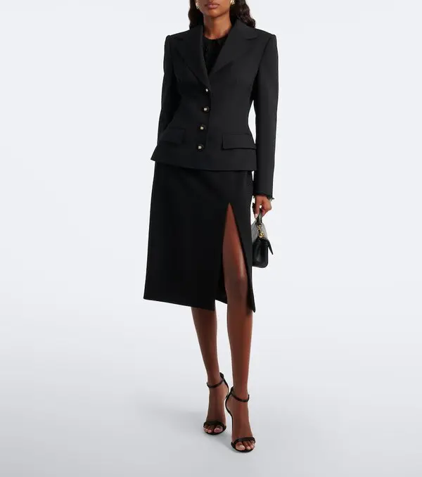 Dolce & Gabbana Wool-blend Pencil Skirt