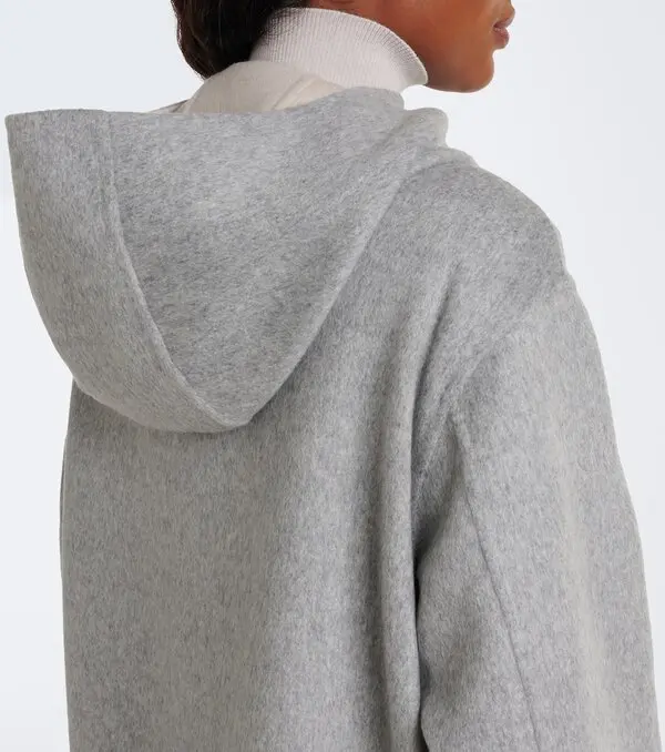 Moncler Anthrene Reversible Wool And Cashmere Down Coat