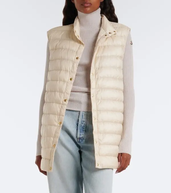 Moncler Anthrene Reversible Wool And Cashmere Down Coat