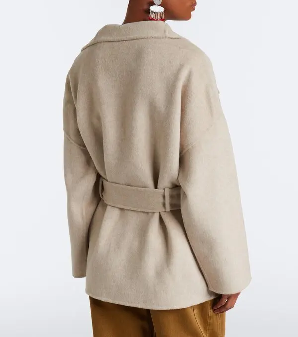 Isabel Marant Étoile Ceaton Wool And Cashmere Wrap Coat