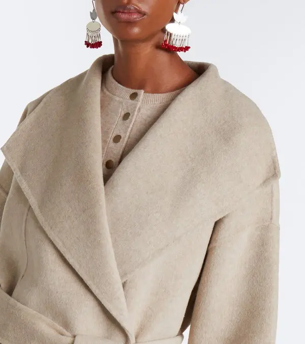 Isabel Marant Étoile Ceaton Wool And Cashmere Wrap Coat