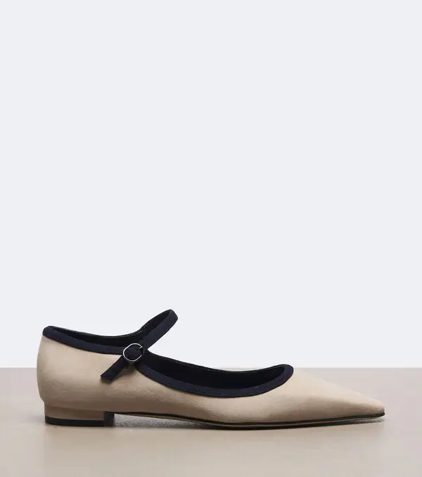 Manolo Blahnik Suede Ballet Flats