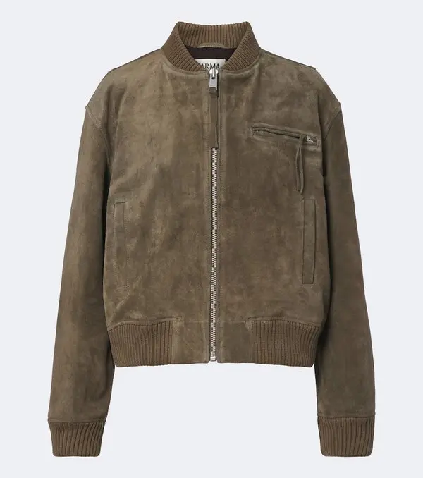 ARMA Elysia Suede Bomber Jacket