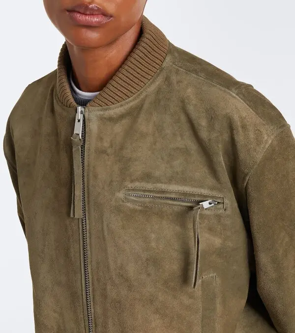 ARMA Elysia Suede Bomber Jacket