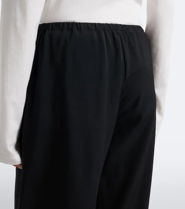 THE ROW Cosmo Cropped Wide-leg Wool Trousers