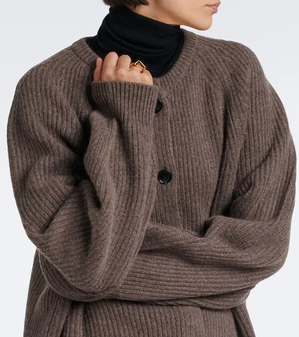 Nour Hammour Laurel Oversized Cashmere And Wool Cardigan