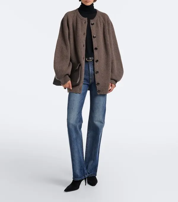 Nour Hammour Laurel Oversized Cashmere And Wool Cardigan