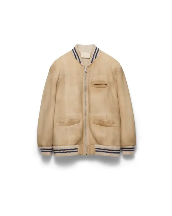 Prada Sheepskin Bomber Jacket