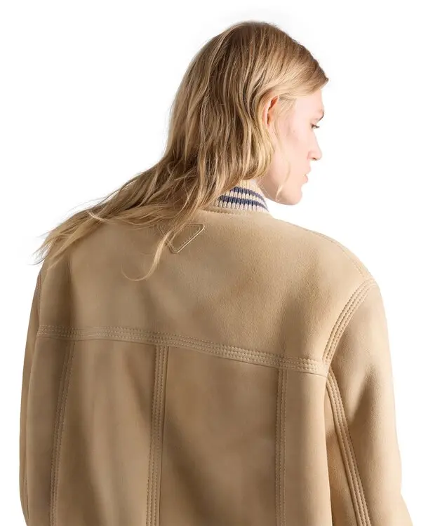 Prada Sheepskin Bomber Jacket