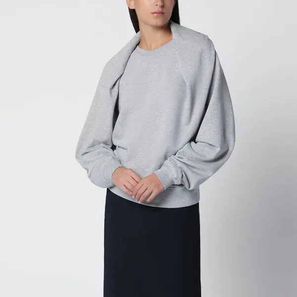 Dries Van Noten Mélange Cotton Sweatshirt - Grey