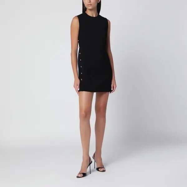 Versace Sleeveless Mini Dress In Stretch Viscose