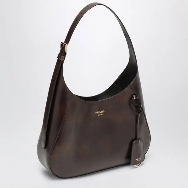 Prada Boogie Medium Leather Hobo Bag
