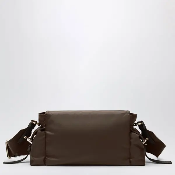 Prada Explore Medium Bag In Re-nylon In Burnt Color - Brown