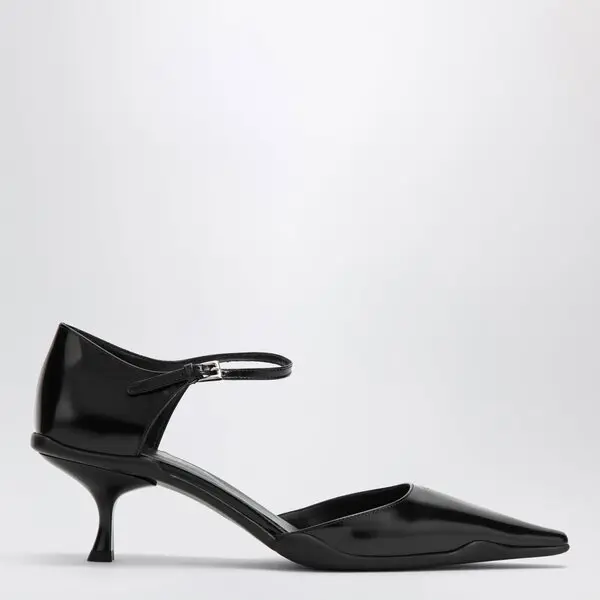 Prada Brushed Leather Side-open Pumps