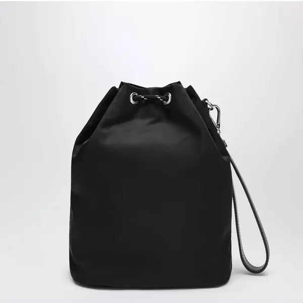 Prada Speedrock Pouch In Re-nylon And Leather
