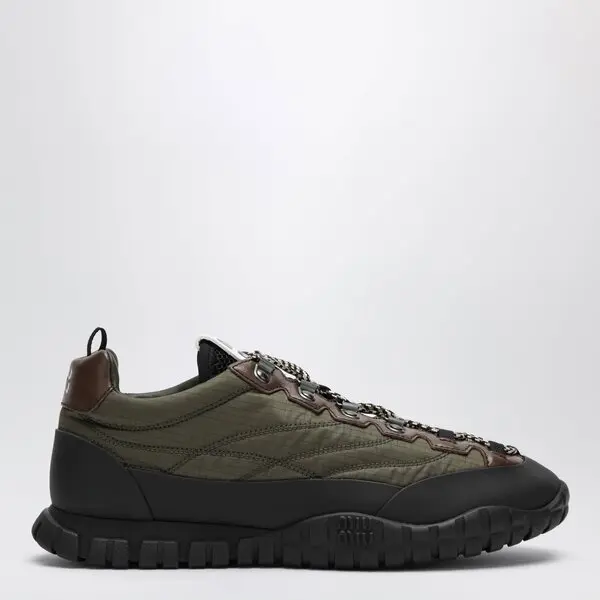 Miu Miu Military Ripstop Technical Fabric Sneakers - Green