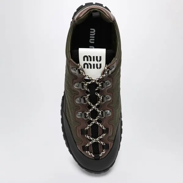 Miu Miu Military Ripstop Technical Fabric Sneakers