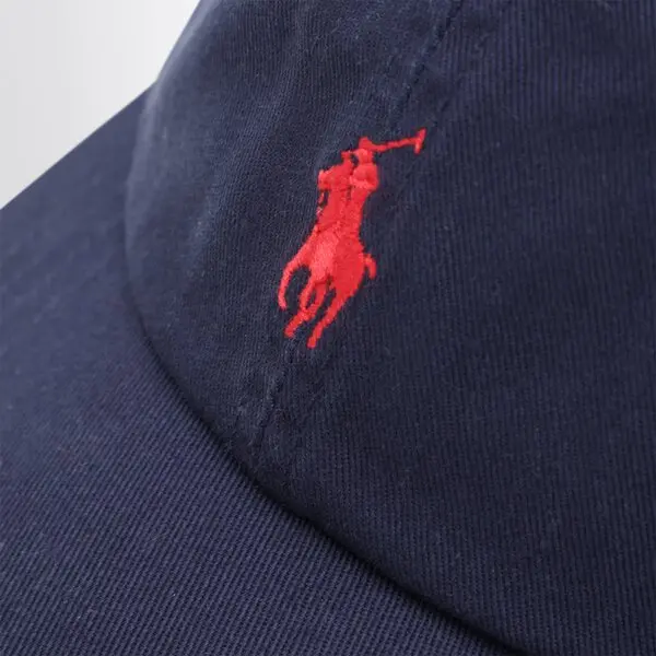 Polo Ralph Lauren Navy Baseball Cap With Embroidered Logo