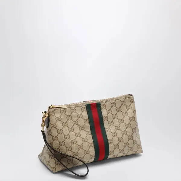 Gucci Gg Pouch With Web Stripe