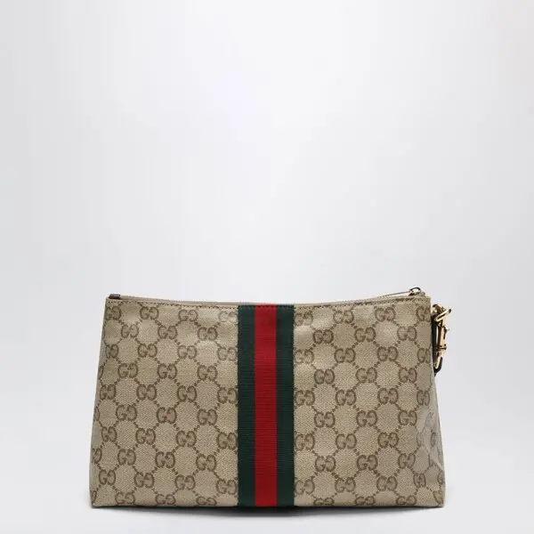 Gucci Gg Pouch With Web Stripe